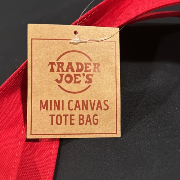 Trader Joe'S | Bags | New Trader Joes Mini Canvas Tote Bag Reusable ...